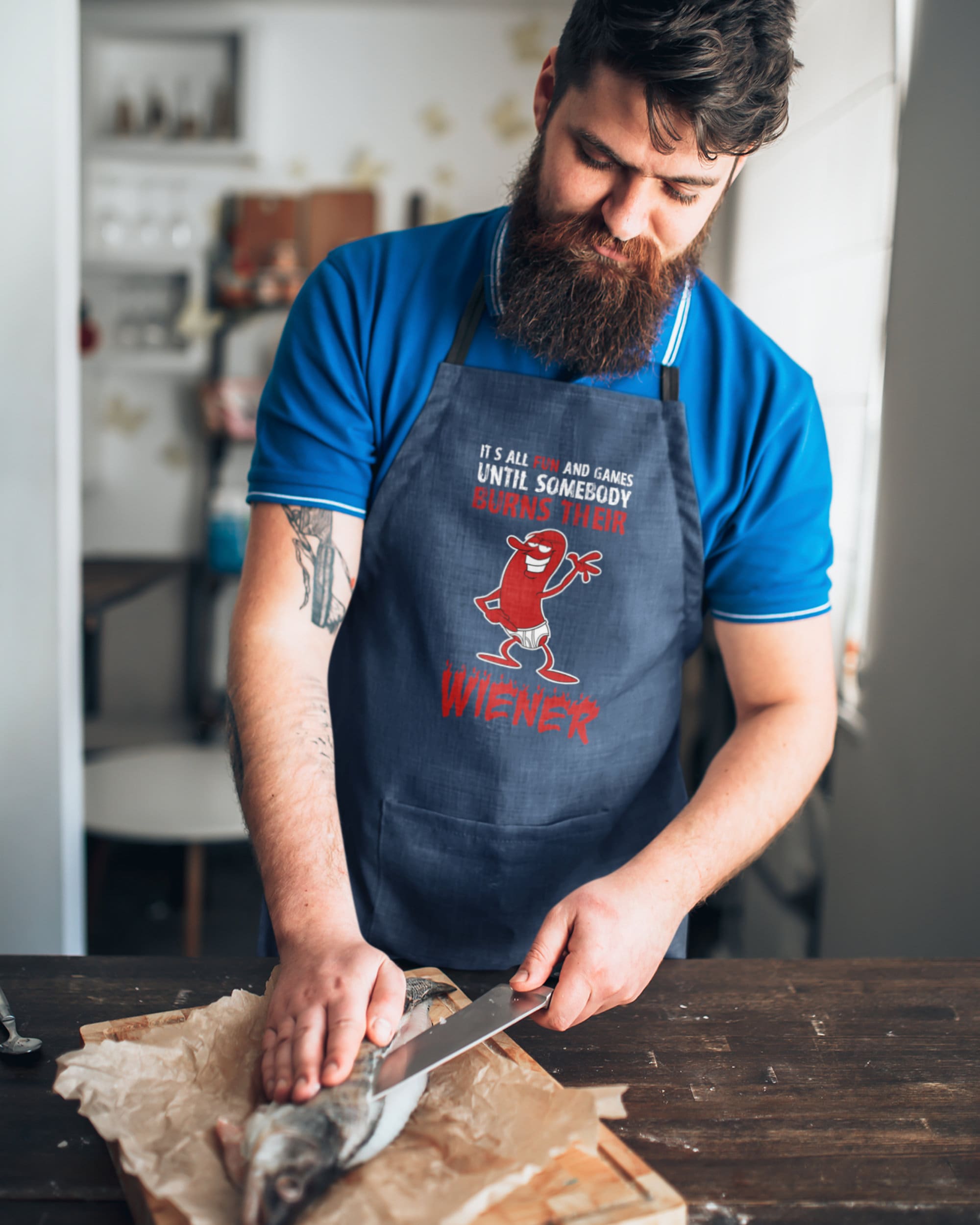Inappropriate Apron Grill Accessories Funny Apron for Men | Etsy