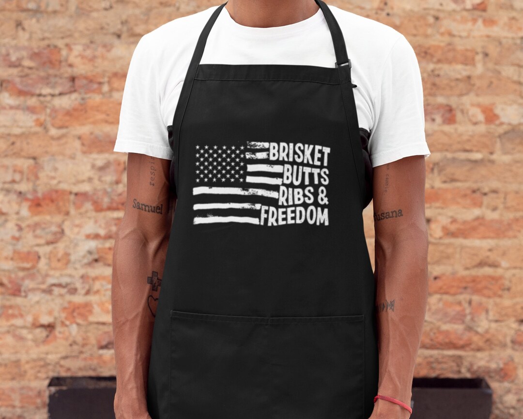 Funny Bbq Apron, Funny Apron for Man Chef, Grill Apron, American Flag ...