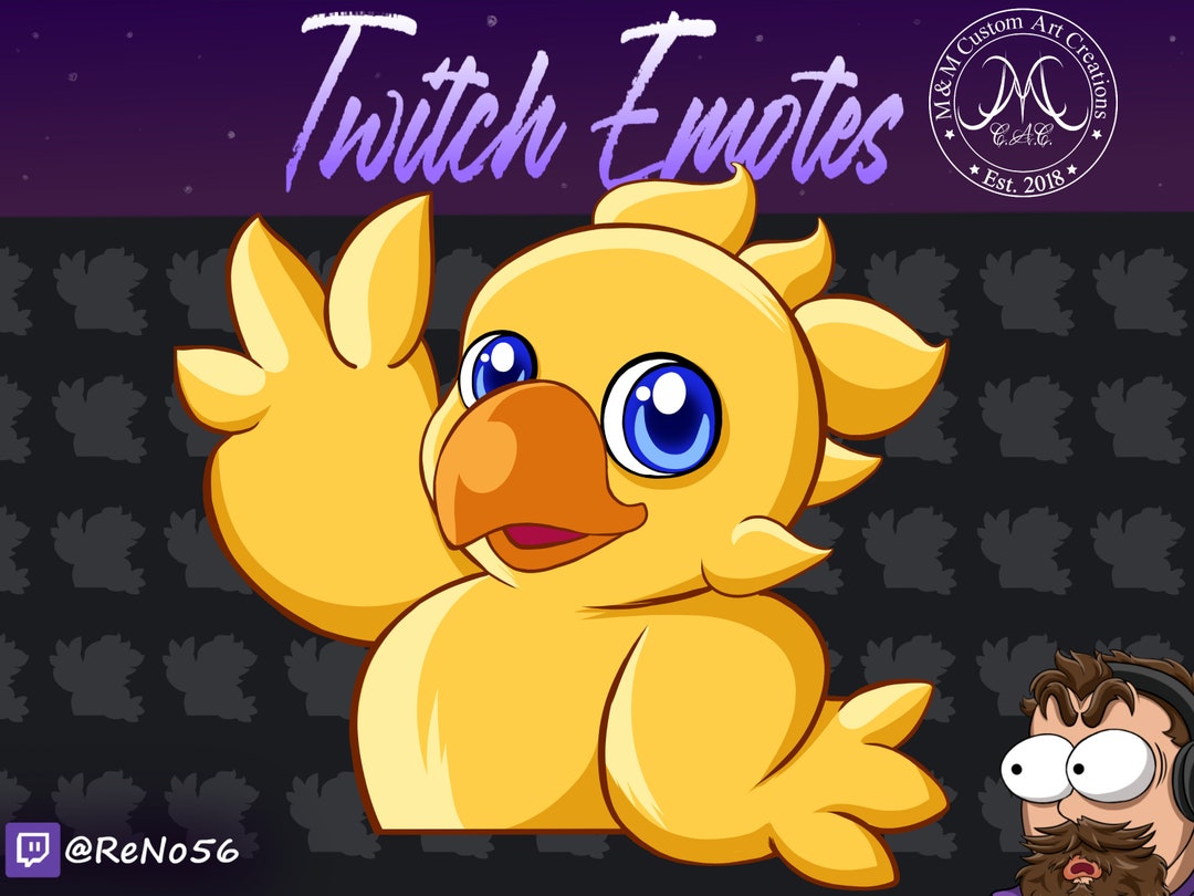 Alpha Waving Emote for Streamers Cute Digital Download Twitch, Youtube ...