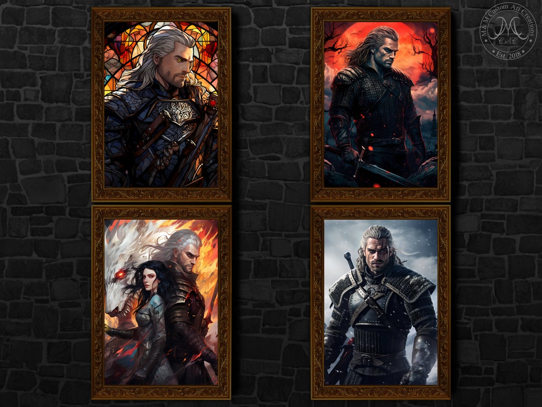 Henry Cavill as Geralt Witcher Poster Prints 4 Variations 2 - Etsy