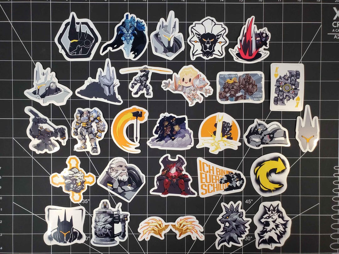 Reinhardt Glossy Sticker Pack Overwatch 2 Hero Spray's Sticker Set 28 ...