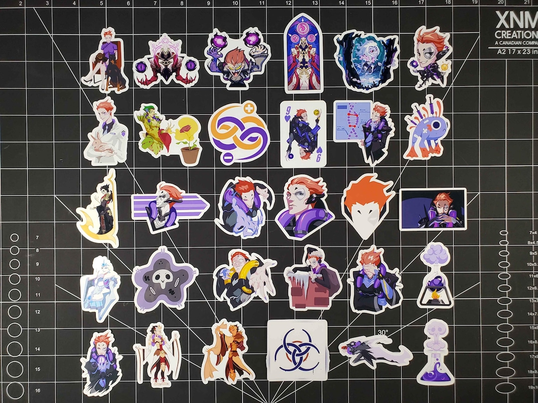 Overwatch 2 Moira Hero Spray's Sticker Set 30 High Quality Glossy Vinyl ...