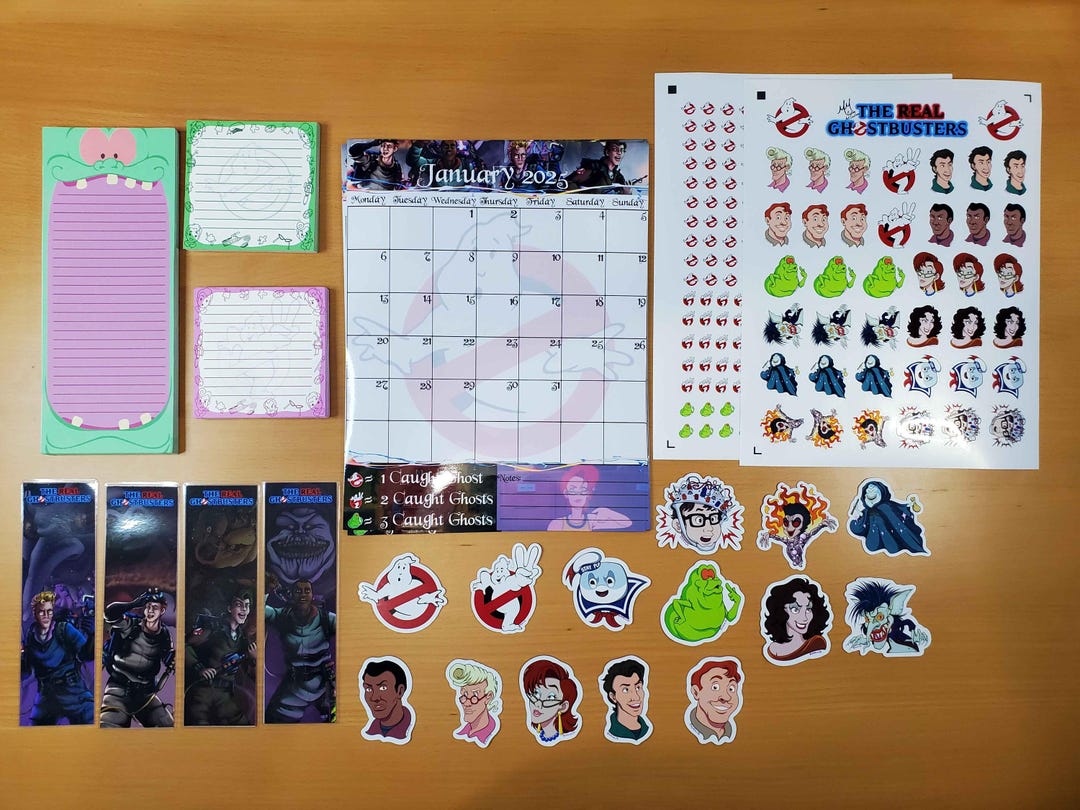 The Real Ghostbusters Gift Set 2025 Calendar, Stickers, Magnets ...