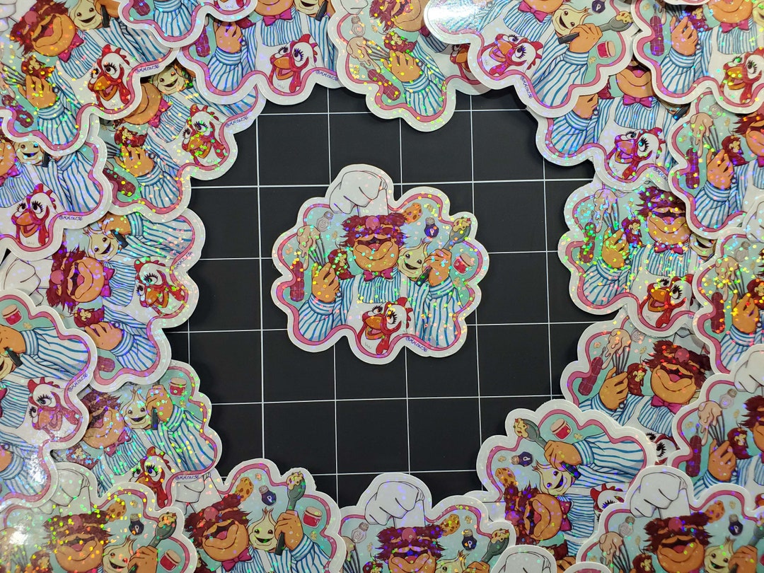 Swedish Chef Muppet Stickers, Holographic Sticker, Glossy Vinyl Sticker ...