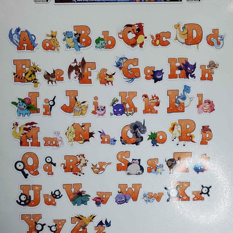 Alphabet Magnets - Etsy