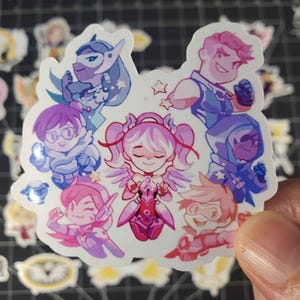 Overwatch 2 Mercy Hero Spray's Sticker Set 29 High Quality Glossy Vinyl ...