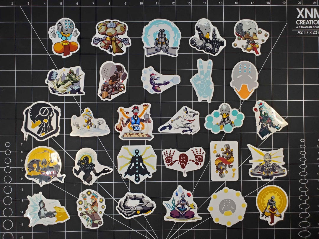 Overwatch 2 Zenyatta Hero Spray's Sticker Set 28 High Quality Glossy ...