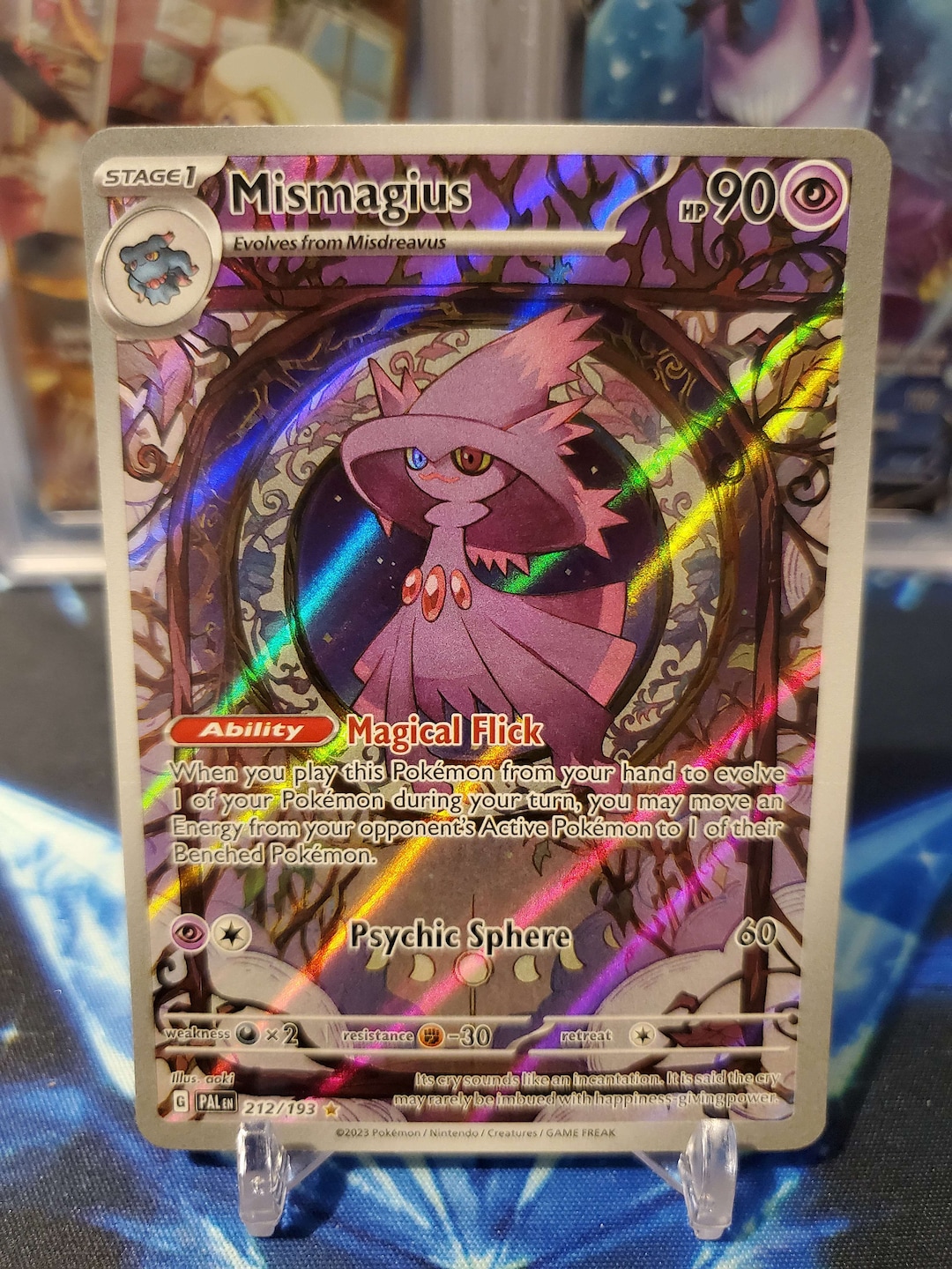 Mismagius 212/193 Illustration Rare Full Art Paldea Evolved - Etsy