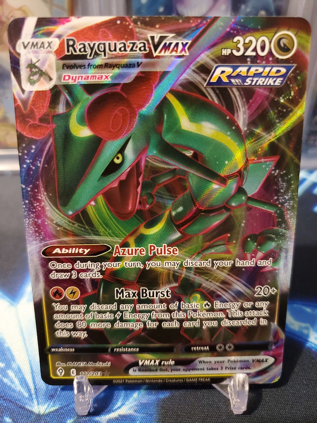 Rayquaza VMAX 111/203 Evolving Skies Rapid Strike Ultra Rare - Etsy