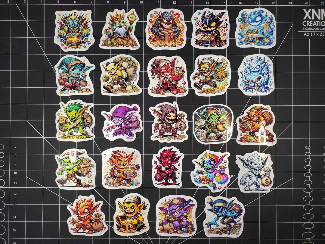 Diablo Loot Goblins Glossy Vinyl Sticker Set 24 High Quality Decals ...