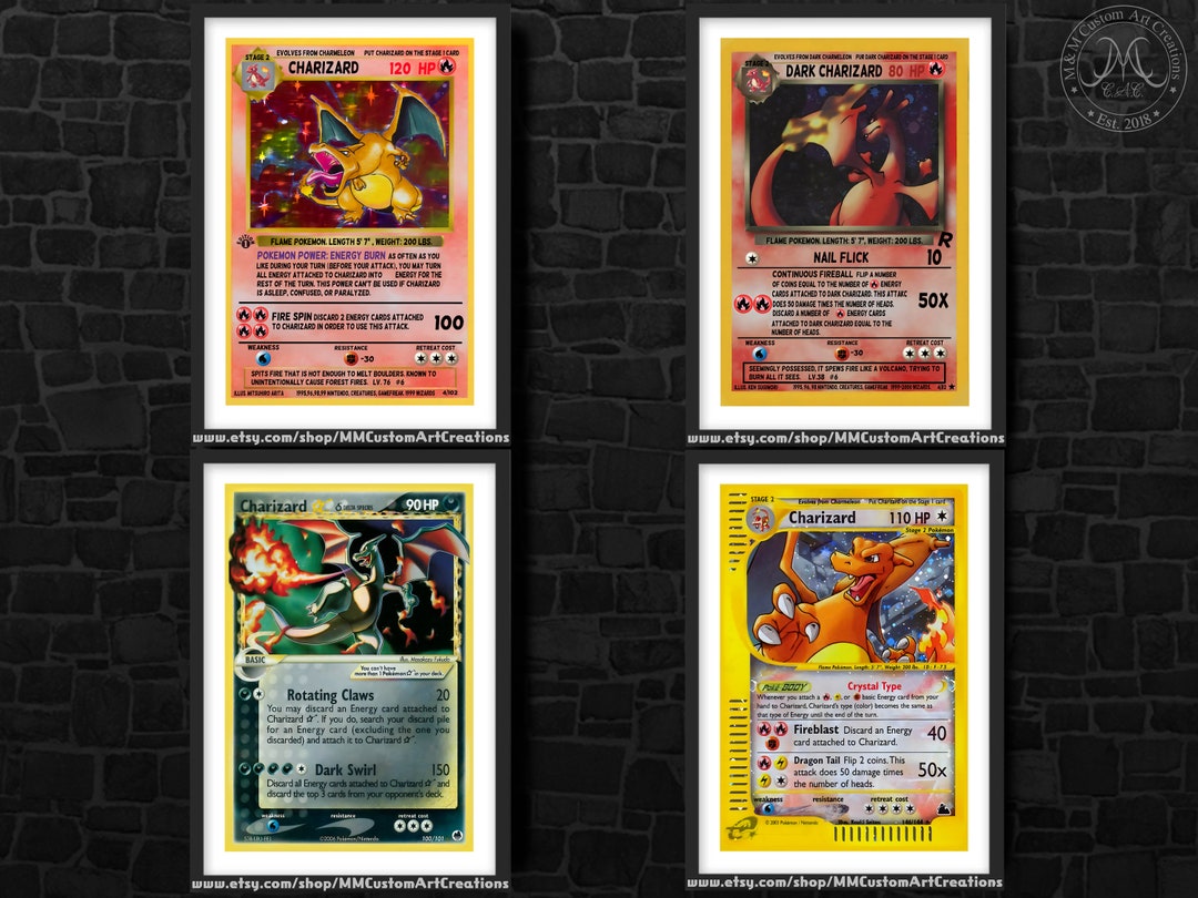 Charizard Poster Prints High-quality Pokemon Art Wall Decor for Fans ...