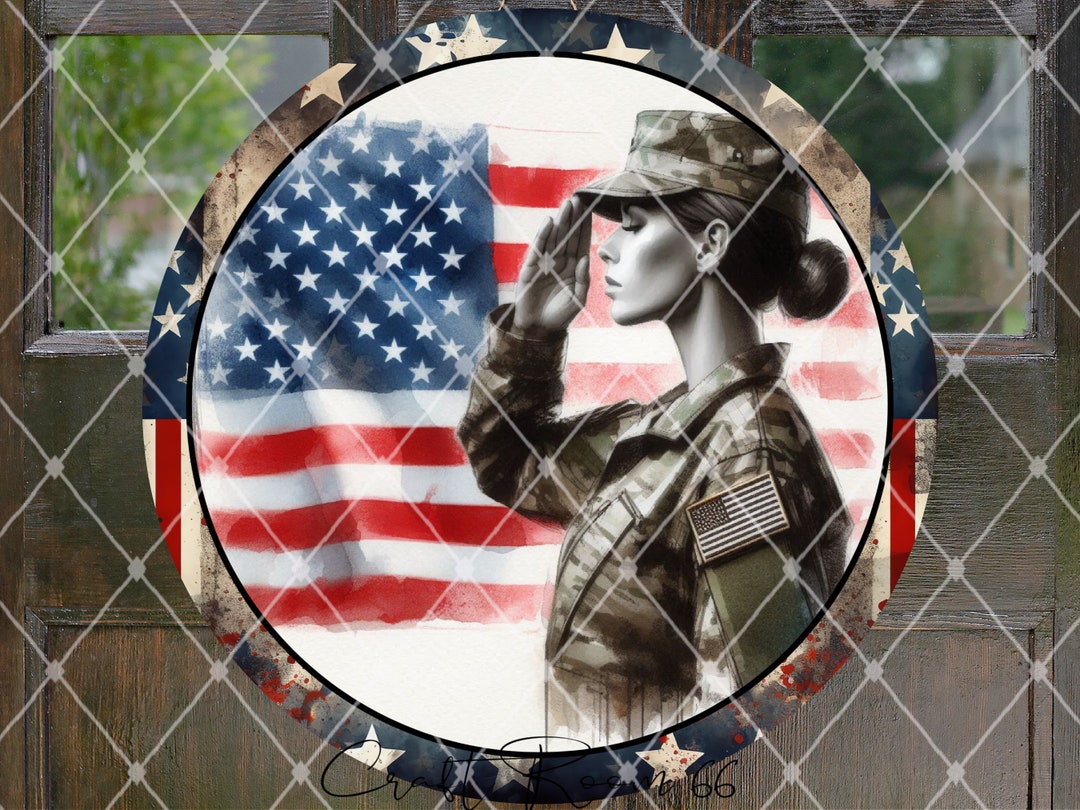 7-designs Soldier Front Door Wood Sign|wall Art|army-marine|usa|honor ...