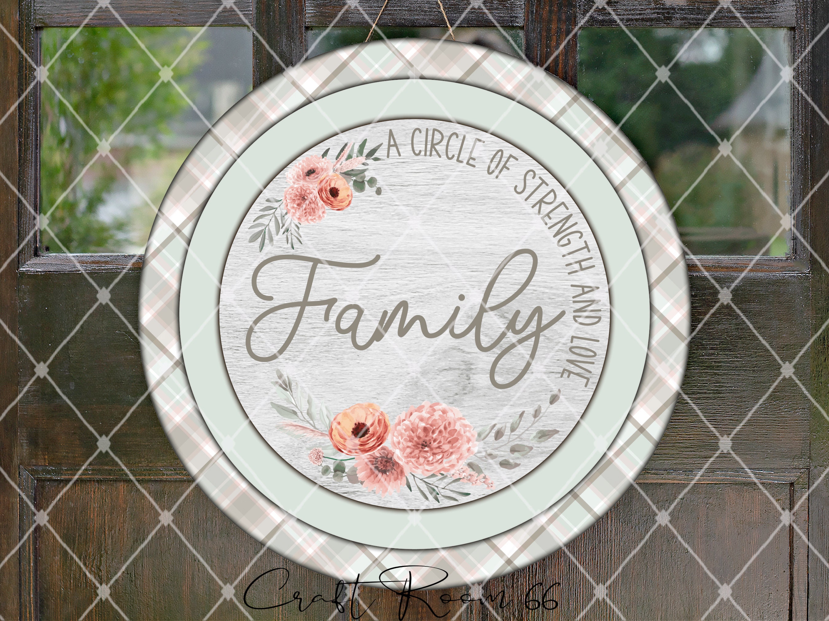Family Front Door Wood Signindoor-outdoor Signfront Porch ...