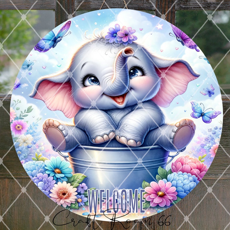 Elephant Wood Sign - Etsy