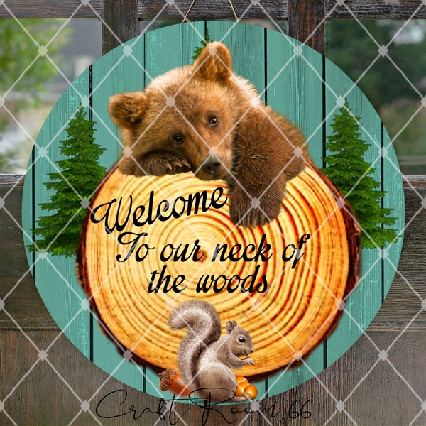Welcome to Our Neck of the Woods - Etsy