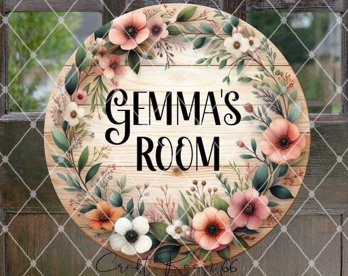 Assisted Living Door Sign Wildflower Metal Personalized Name Sign ...