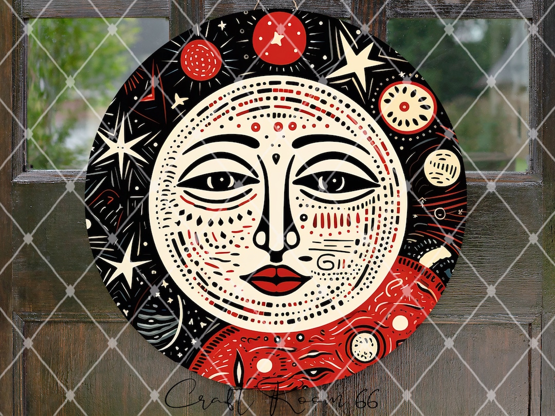 Moon Front Door Wood Signgiftsindoor-outdoorporch Decormoon ...