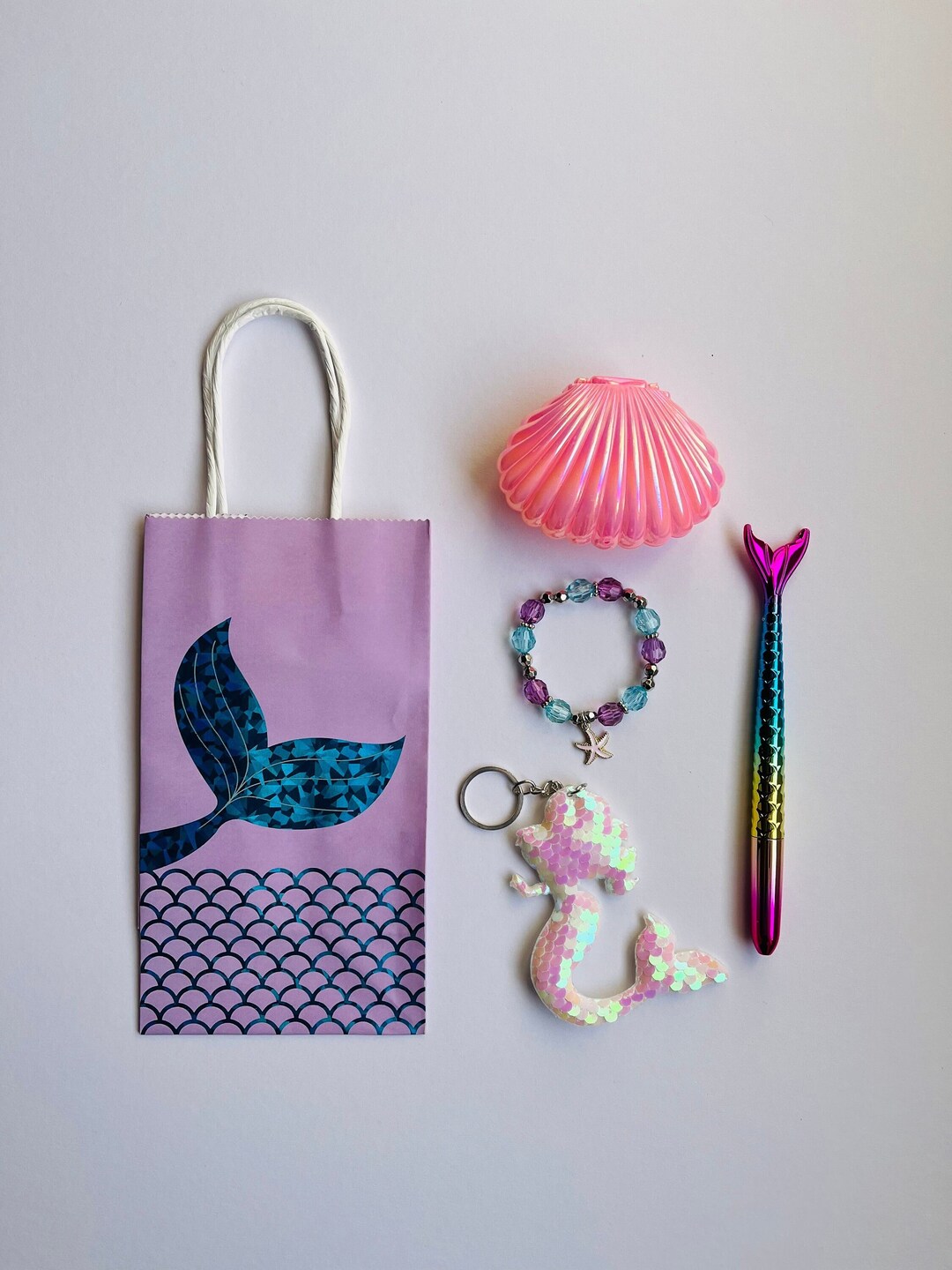 5-piece Mermaid Party Bag Next Day Delivery Available, Under the Sea ...