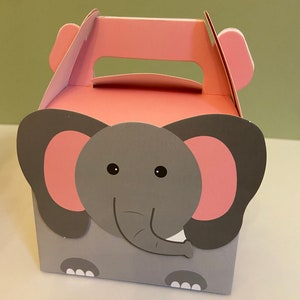 Set of 6 Safari Animal Party Boxes, Animal Party Lunch Boxes, Animal ...