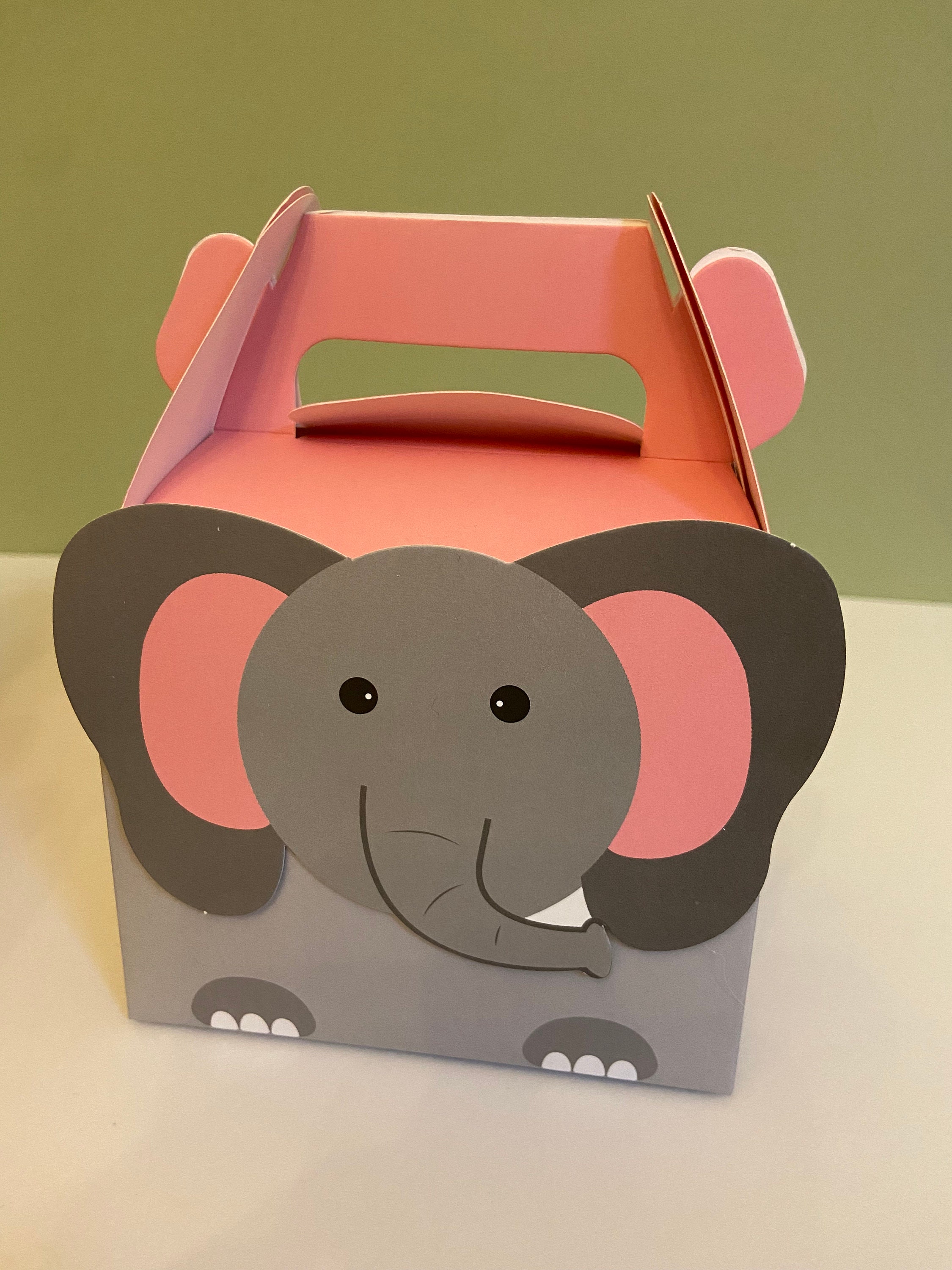 Set of 6 Safari Animal Party Boxes, Animal Party Lunch Boxes, Animal ...