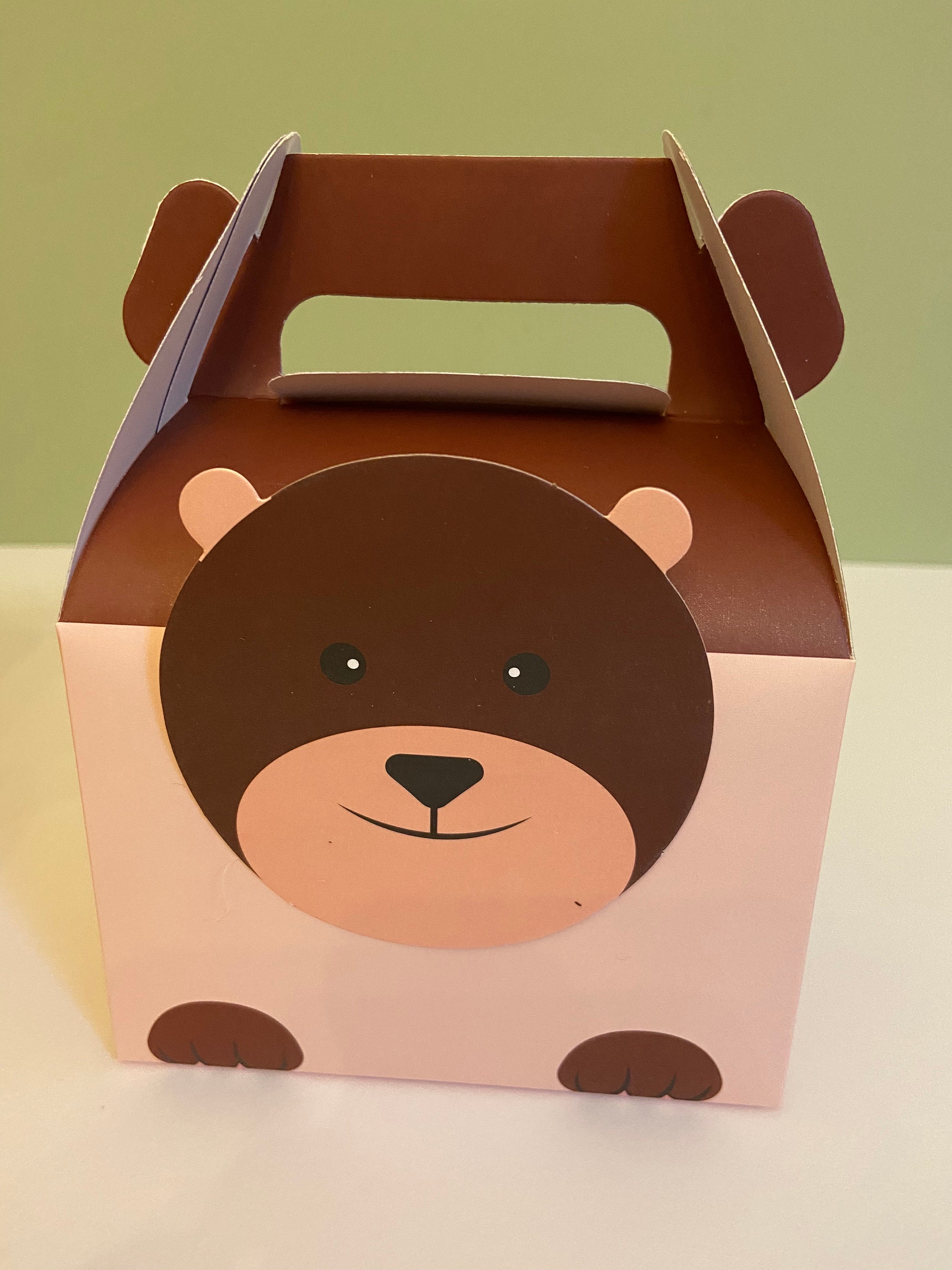 Set of 6 Safari Animal Party Boxes, Animal Party Lunch Boxes, Animal ...