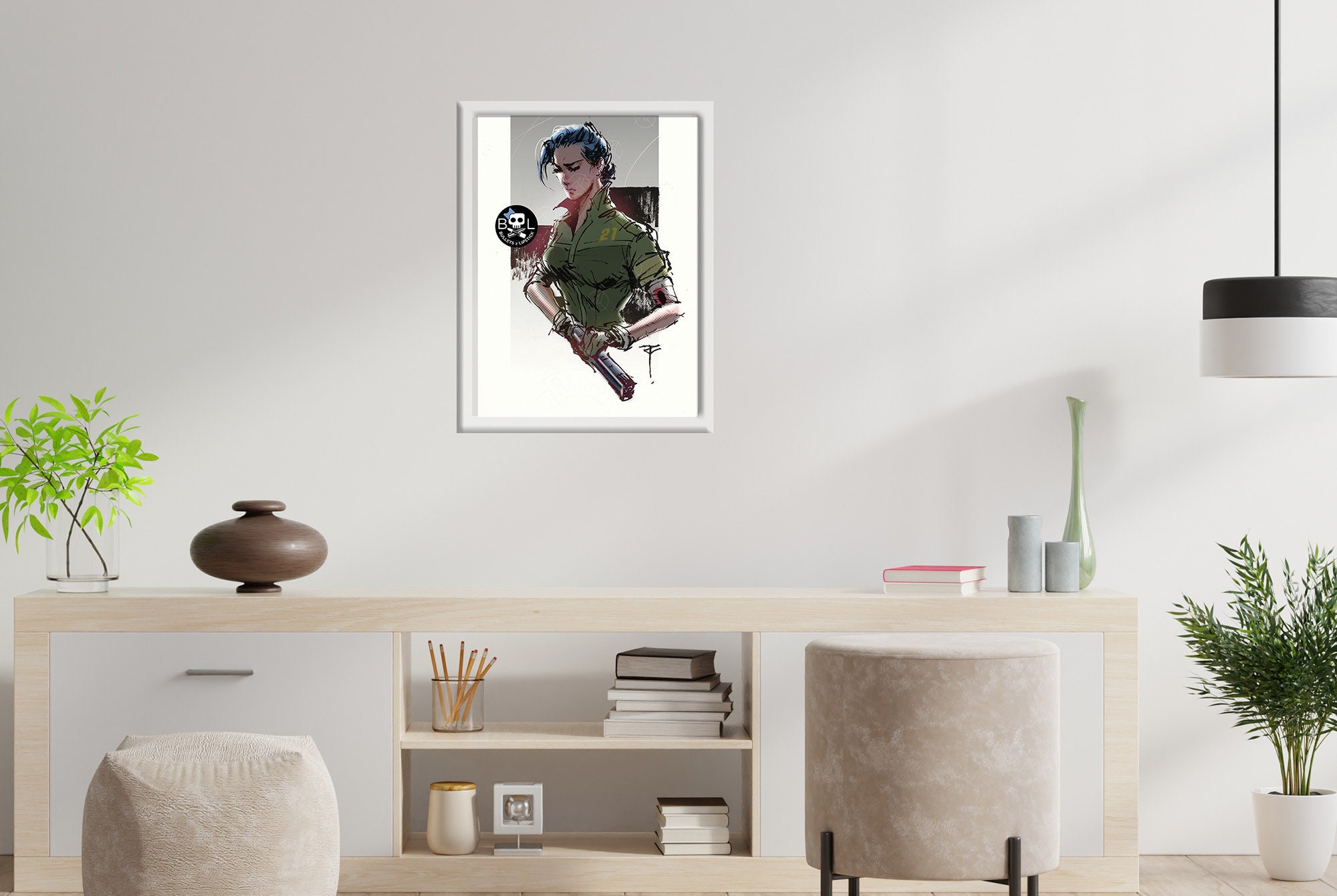 Badass Soldier Girl Manga-style Poster - Etsy