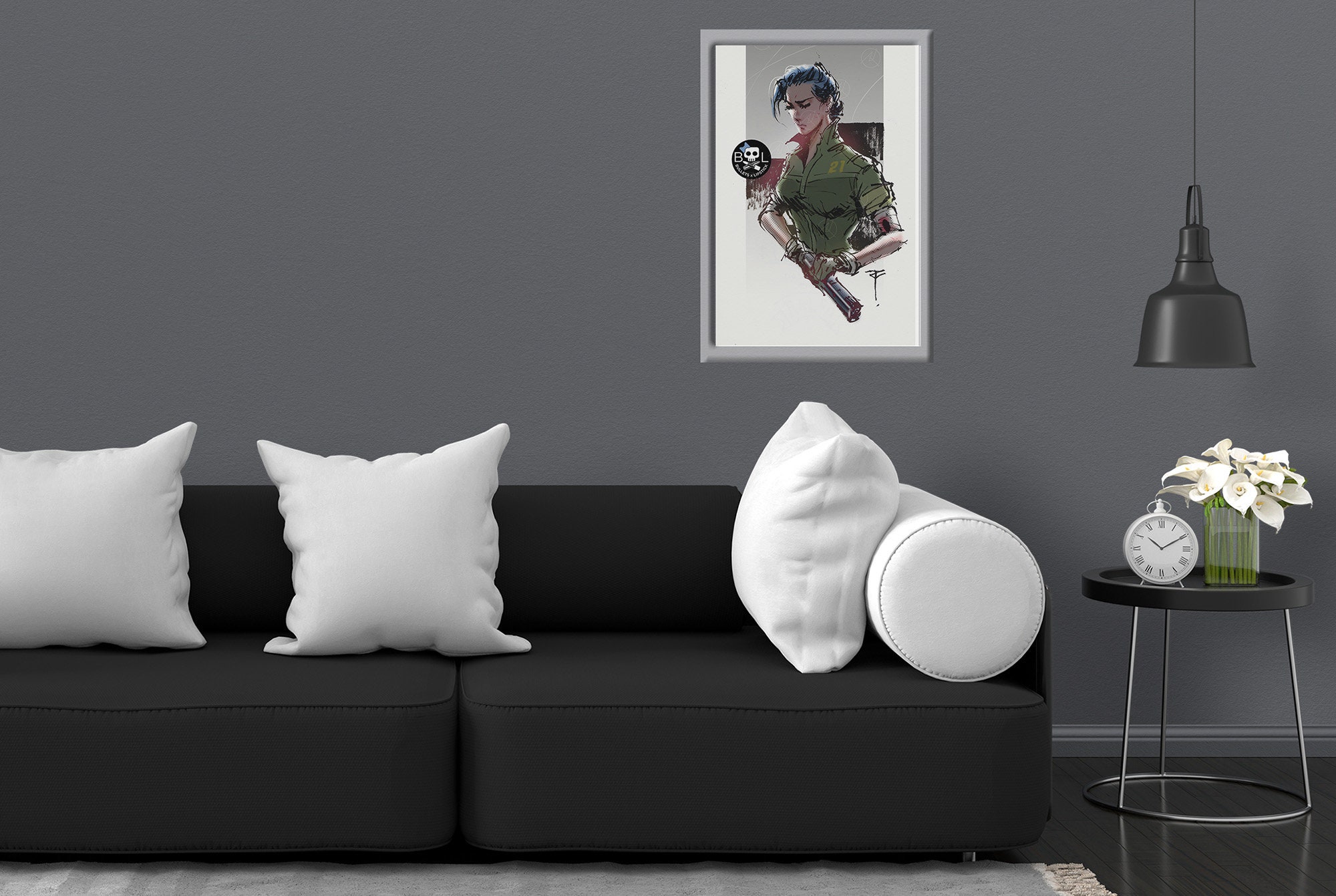 Badass Soldier Girl Manga-style Poster - Etsy