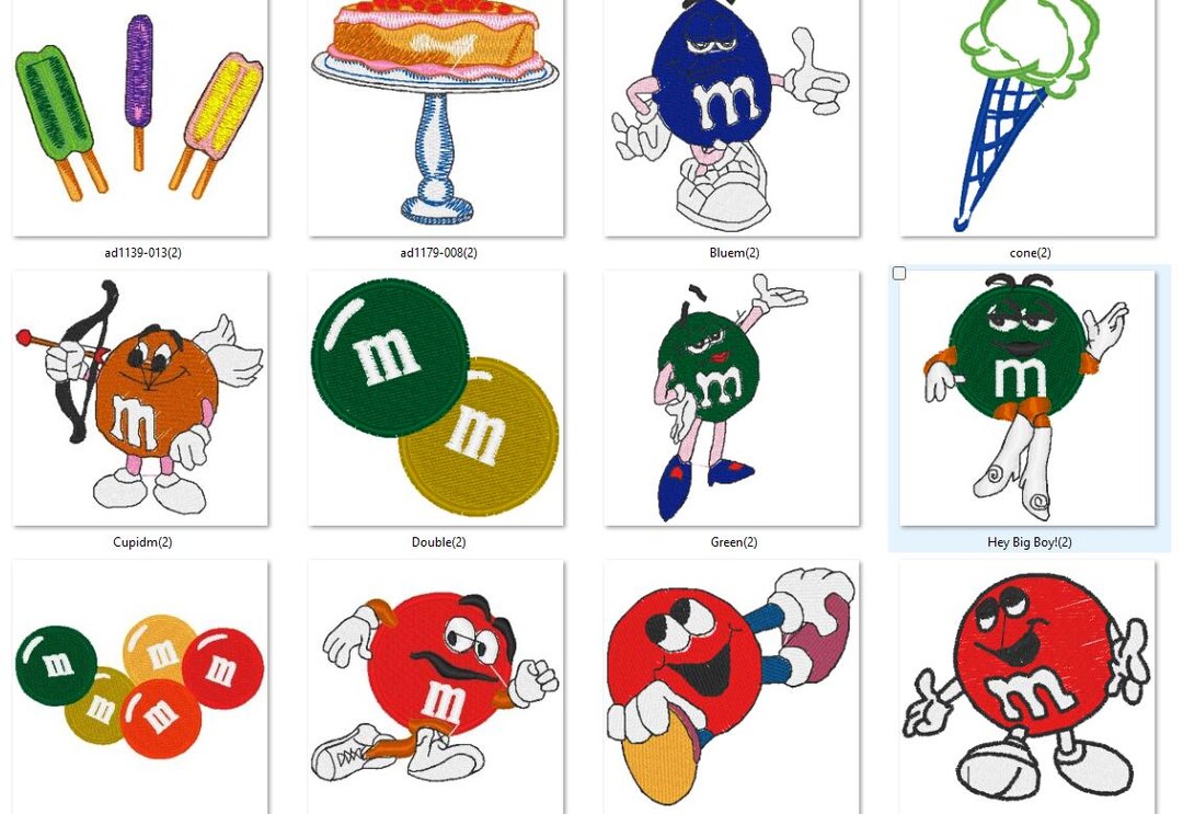 M&m'se Mbroidery Designs Bundle Pes Jef Hus Files Download - Etsy
