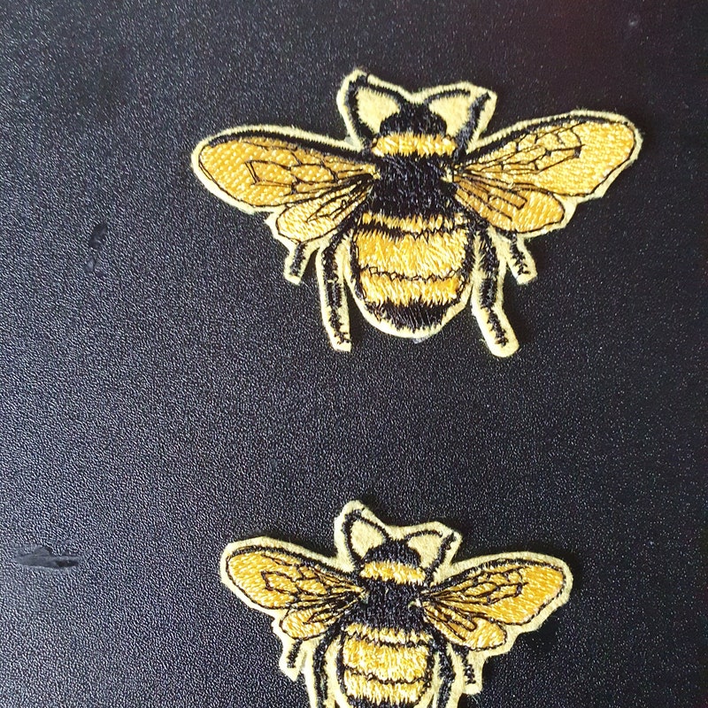 Bee Patch Embroidered 1 - Etsy UK