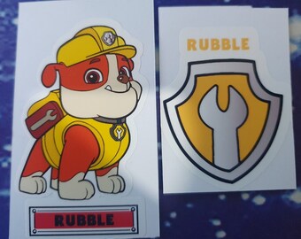 Paw Patrol Stickers | Etsy