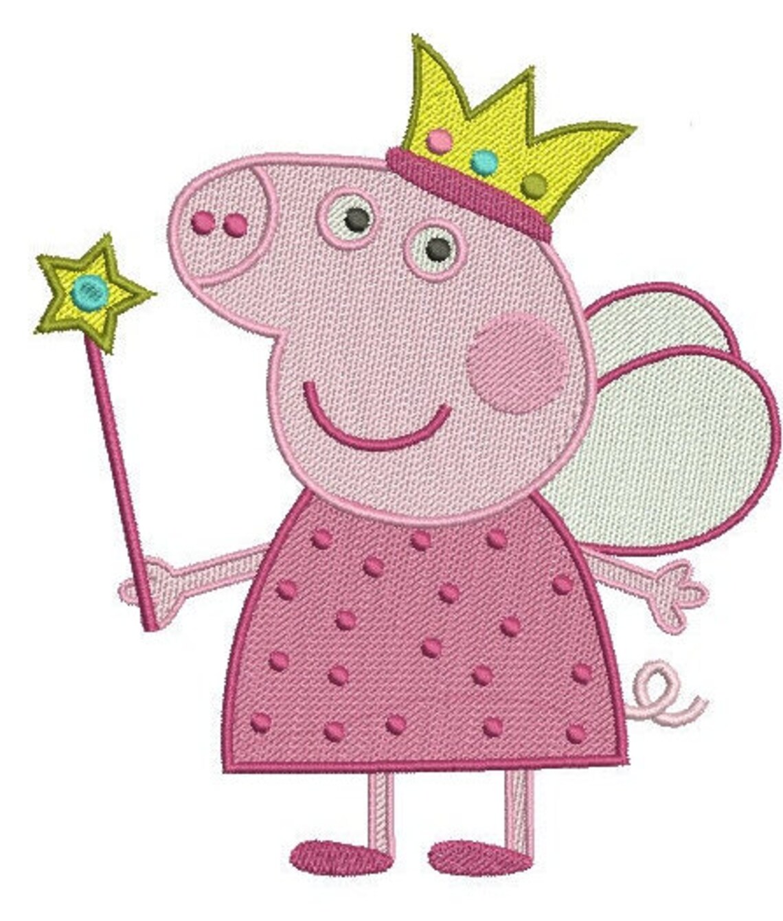 Family Peppa Pig Applique Embroidery Design Pes Bundle - Etsy