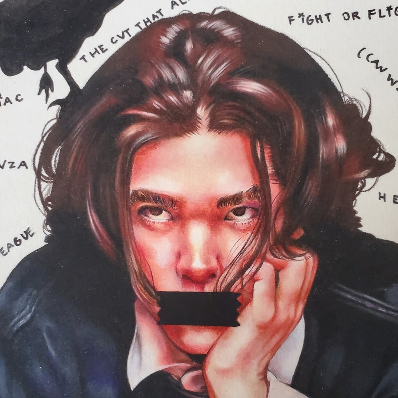 Conan Gray Colored Pencil Drawing - Etsy