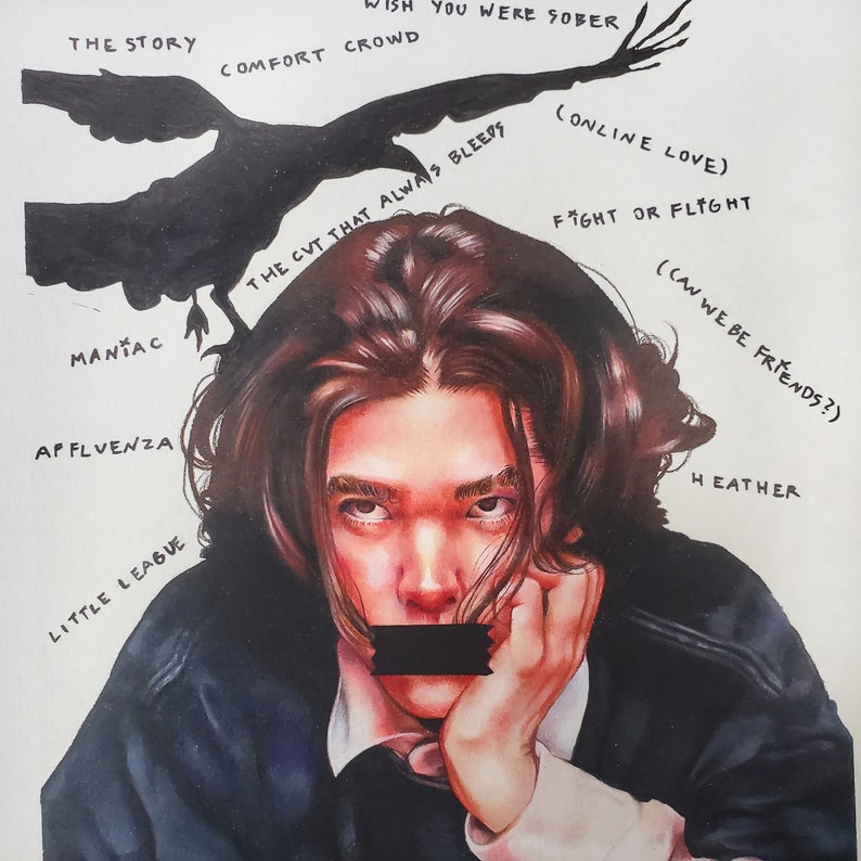 Conan Gray Colored Pencil Drawing - Etsy