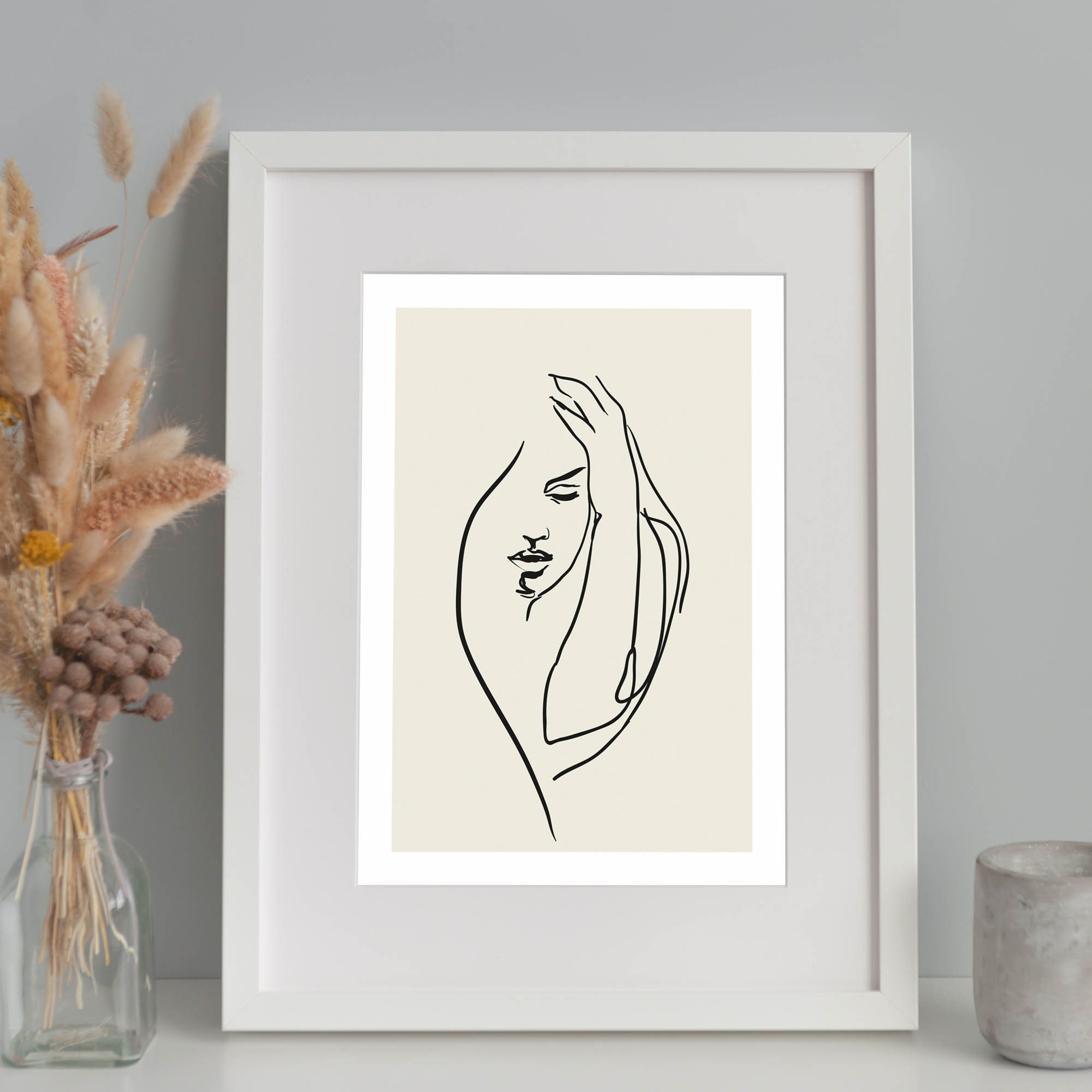 PRINTABLE Line Art Poster | Woman Wall Decor | Printable Line Art ...