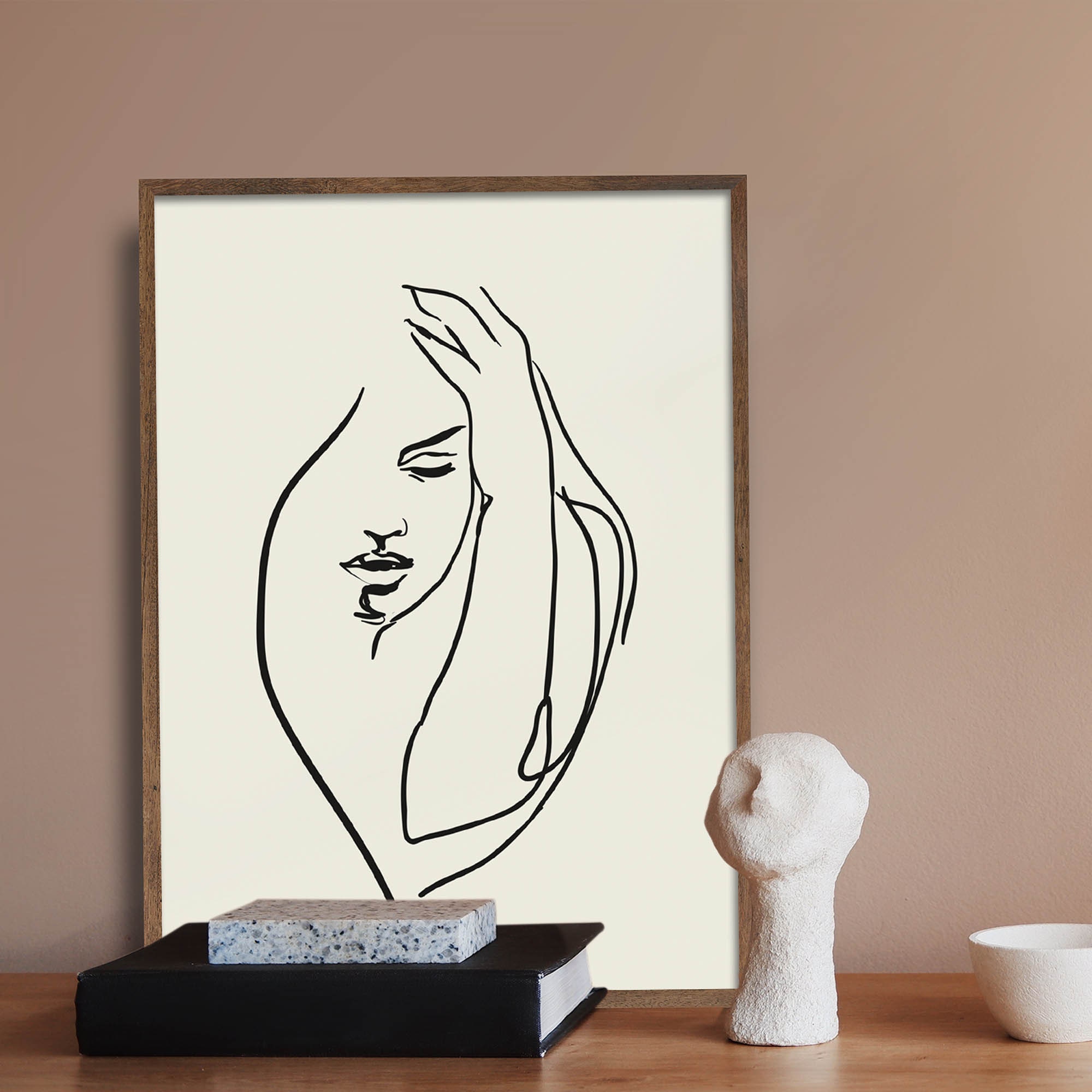 PRINTABLE Line Art Poster | Woman Wall Decor | Printable Line Art ...
