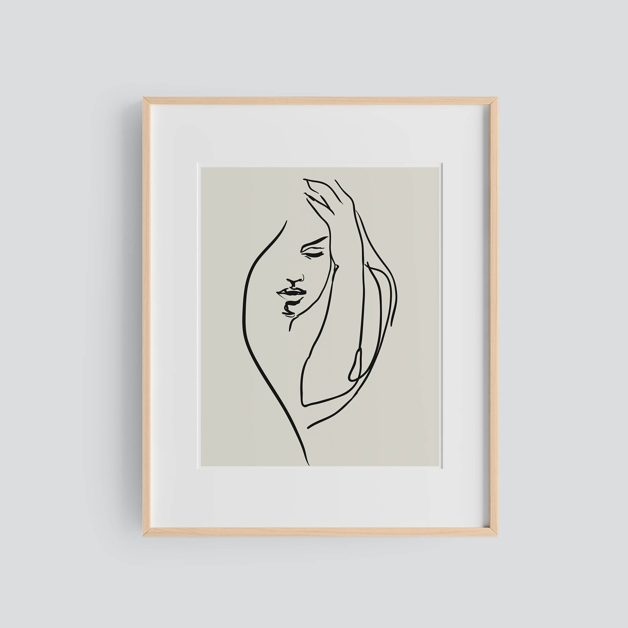 PRINTABLE Line Art Poster | Woman Wall Decor | Printable Line Art ...