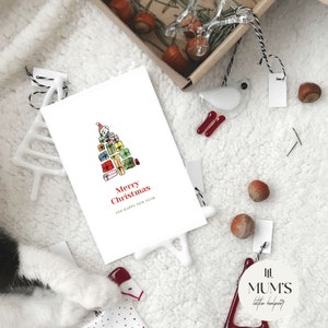 Printable Christmas Card, Digital Download Print at Home 5 X 7 on A4 - Etsy