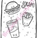 30 Cute Food Coloring Pages Digital Download Coloring Book Kawaii ...