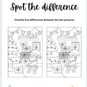 Christmas Printable Activity Sheets | Wordsearch, Dot to Dot, Spot the ...