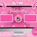 Pink Youtube Branding Kit Youtube Banner Youtube Intro - Etsy UK