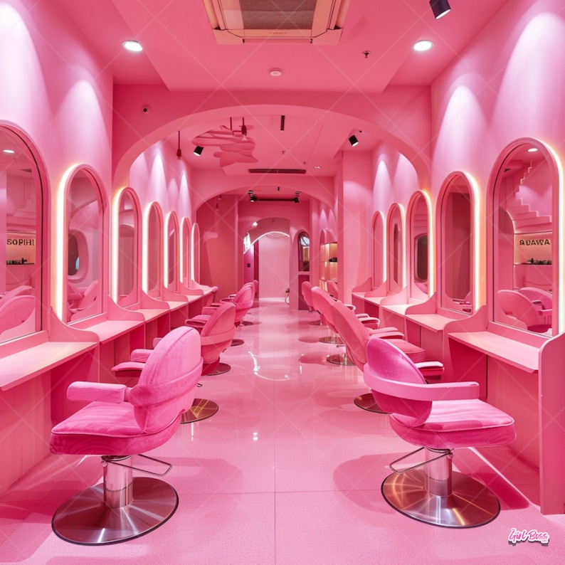 30 Elegant Pink Hair Salon Stock Image Collection for Commercial Use ...