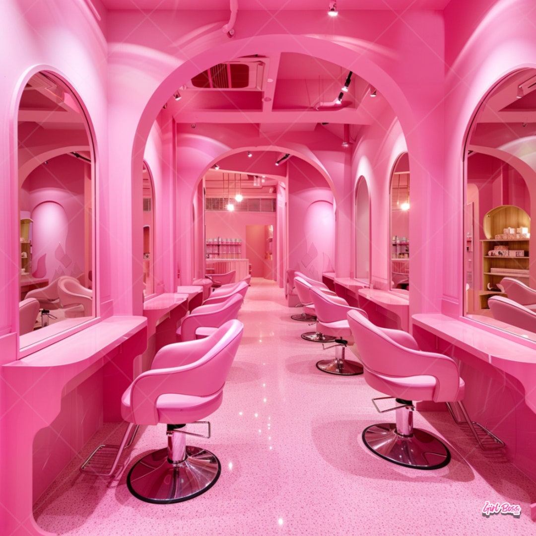 30 Elegant Pink Hair Salon Stock Image Collection for Commercial Use ...