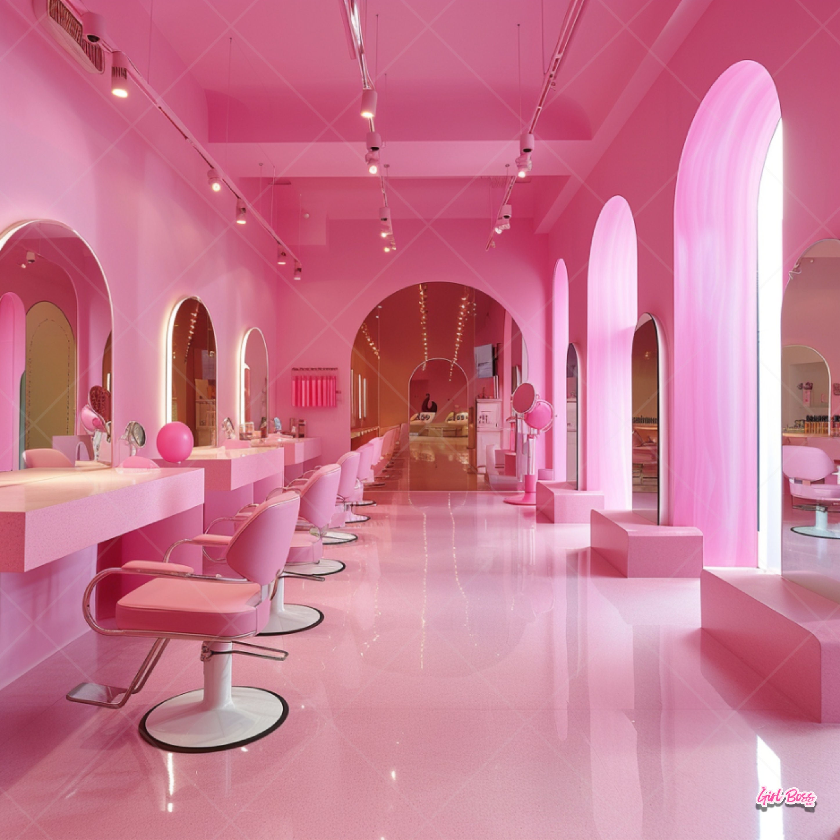 30 Elegant Pink Hair Salon Stock Image Collection for Commercial Use ...