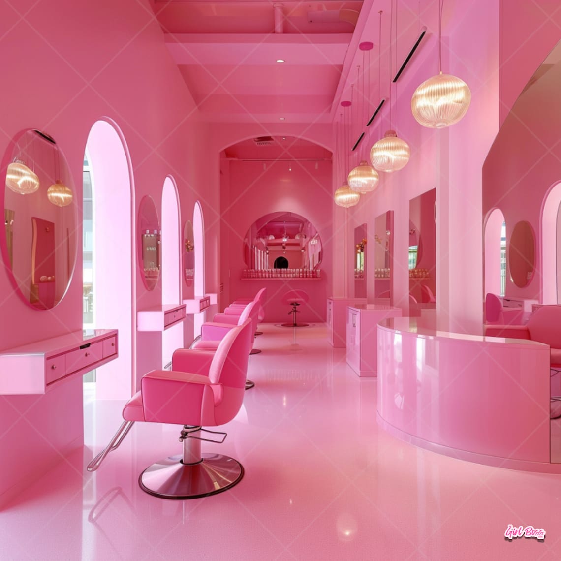 30 Elegant Pink Hair Salon Stock Image Collection for Commercial Use ...