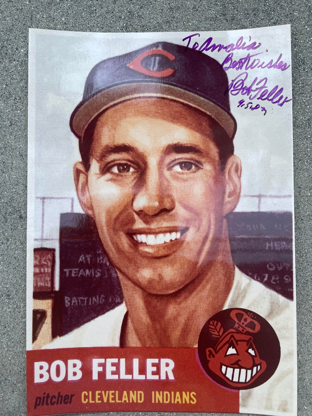 Bob Feller Autographed 8X10 Photograph Photo MLB Guaranteed Authentic ...