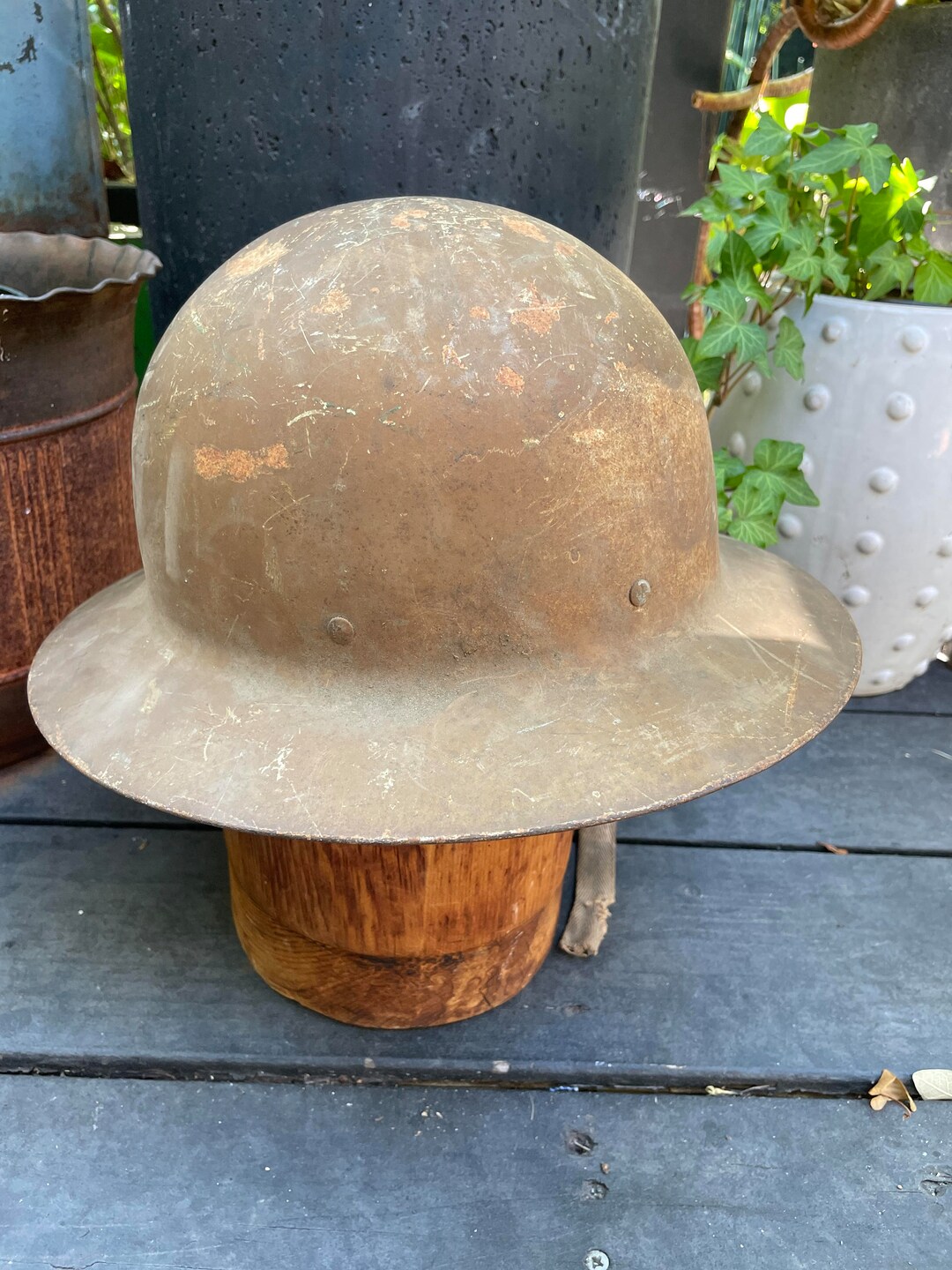 Vintage WWII US Government Civil Defense Metal Helmet - Etsy