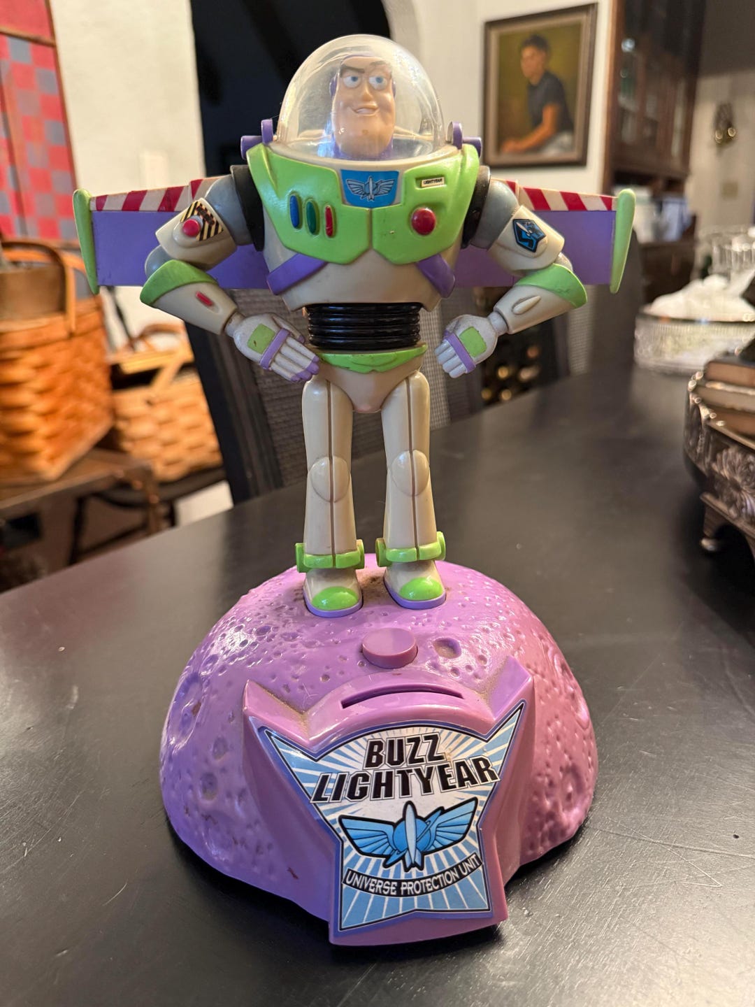 Talking 1995 Buzz Lightyear Toy Story Piggy Bank Disney Pixar Works ...