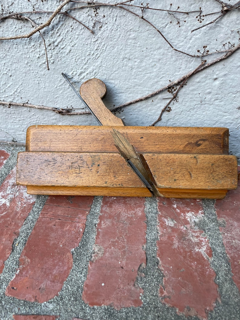 Vintage Wood Molding Planer Primitive American Tools Antique ...