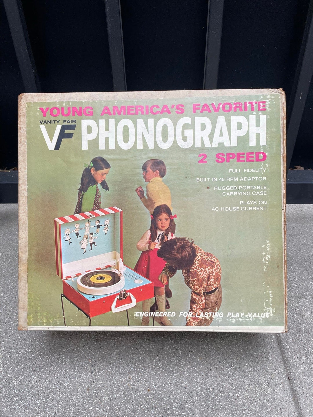 Vintage Vanity Fair Industries Kids 2 Speed RECORD PLAYER - Etsy