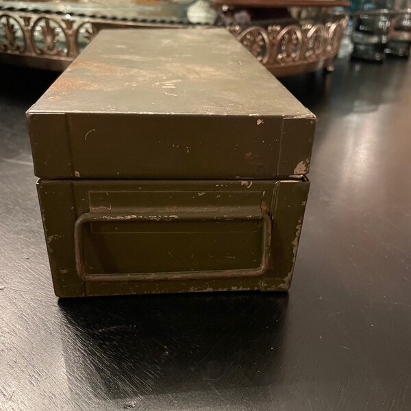 Green Metal Box - Etsy